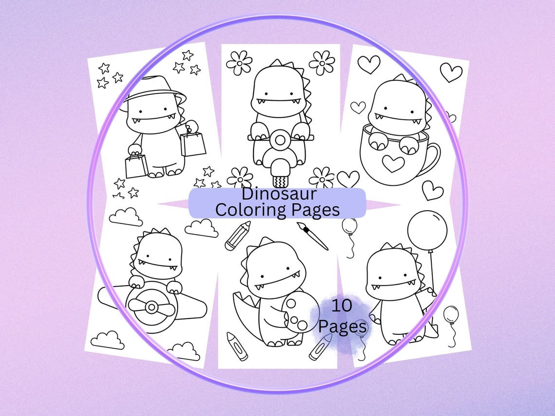 Dinosaur Coloring Pages Baby Dinosaur Printables Dinosaur Games ...