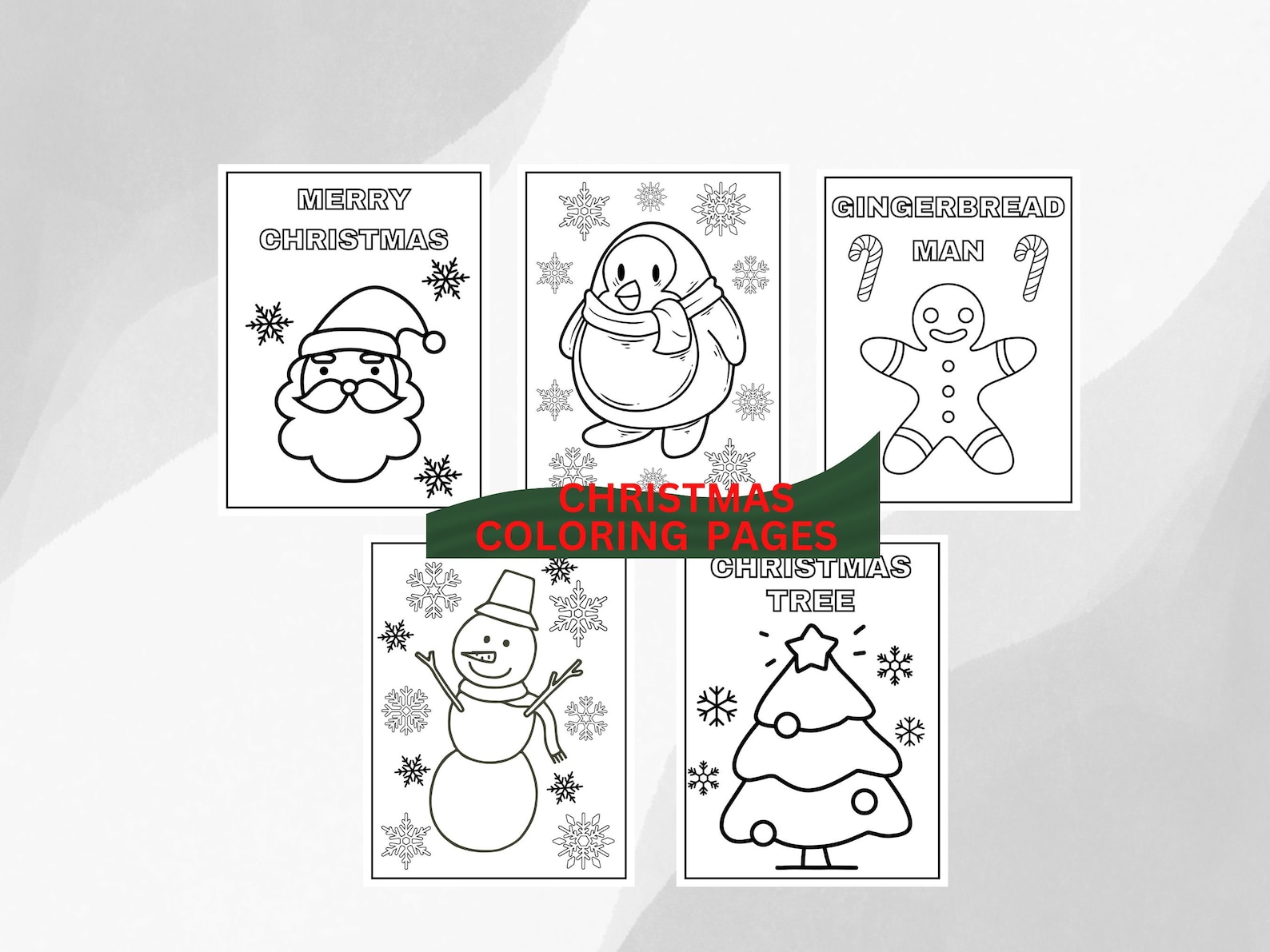 Winter Coloring Page Christmas Coloring Page Holiday Coloring Page ...