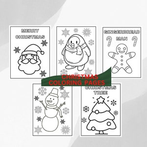 Winter Coloring Page Christmas Coloring Page Holiday Coloring Page ...