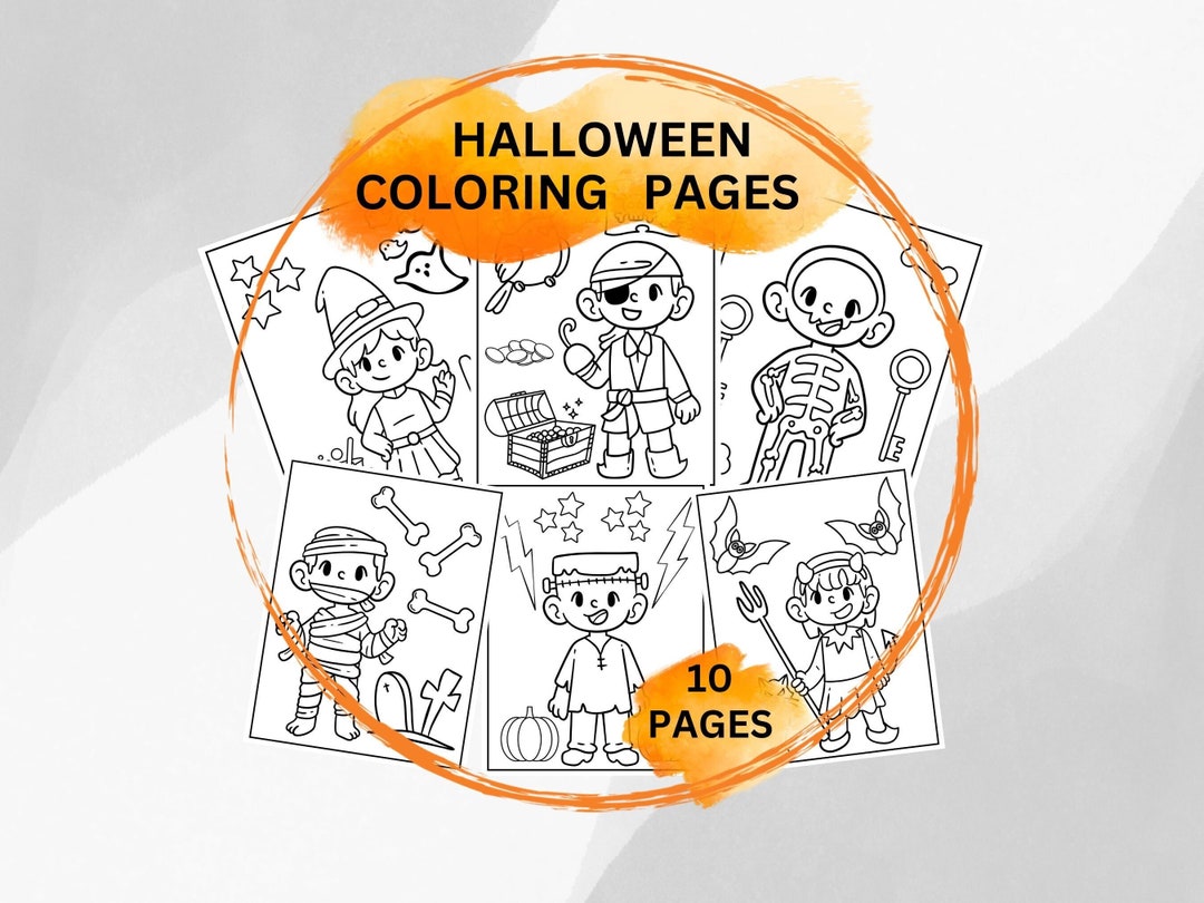 Halloween Coloring Pages Halloween Costume Coloring Teacher Halloween ...