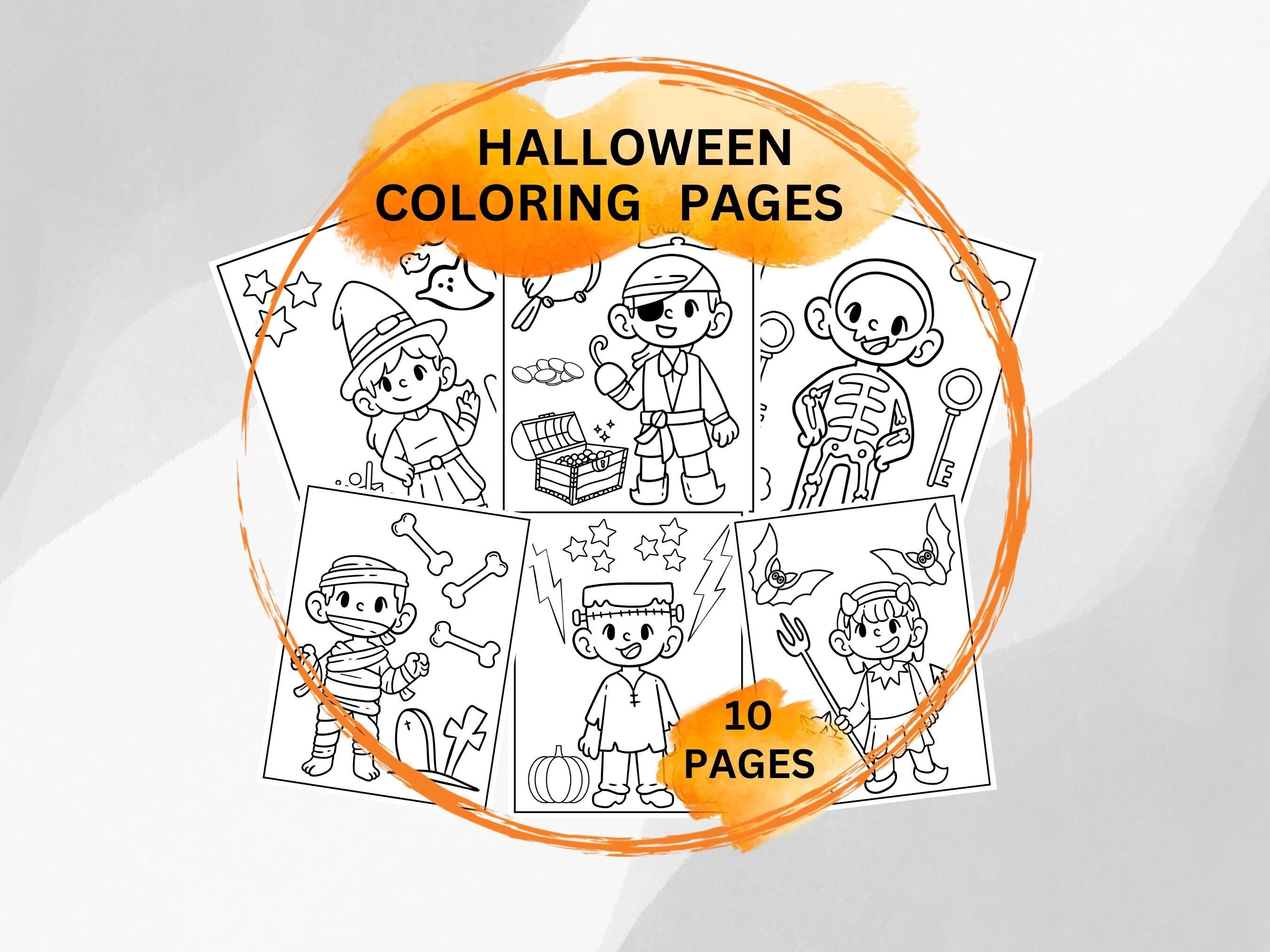 Halloween Coloring Pages Halloween Costume Coloring Teacher Halloween ...