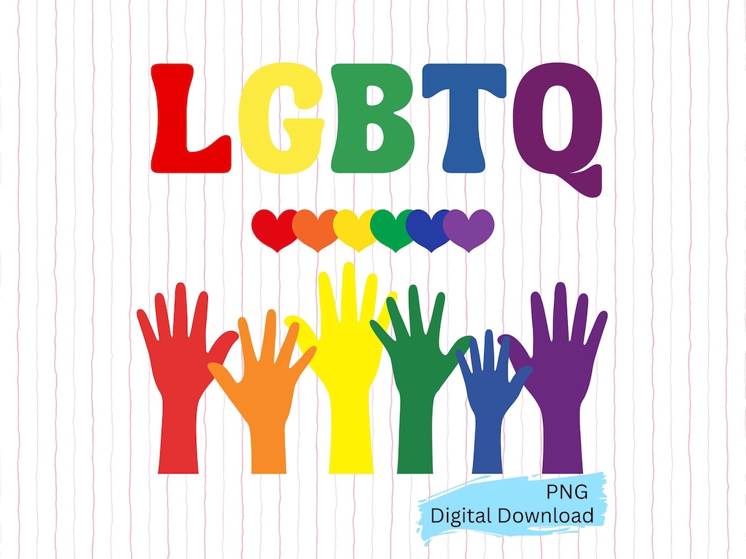 LGBTQ Png Pride Png Gay Pride Png LGBTQ Pride Png Rainbow - Etsy