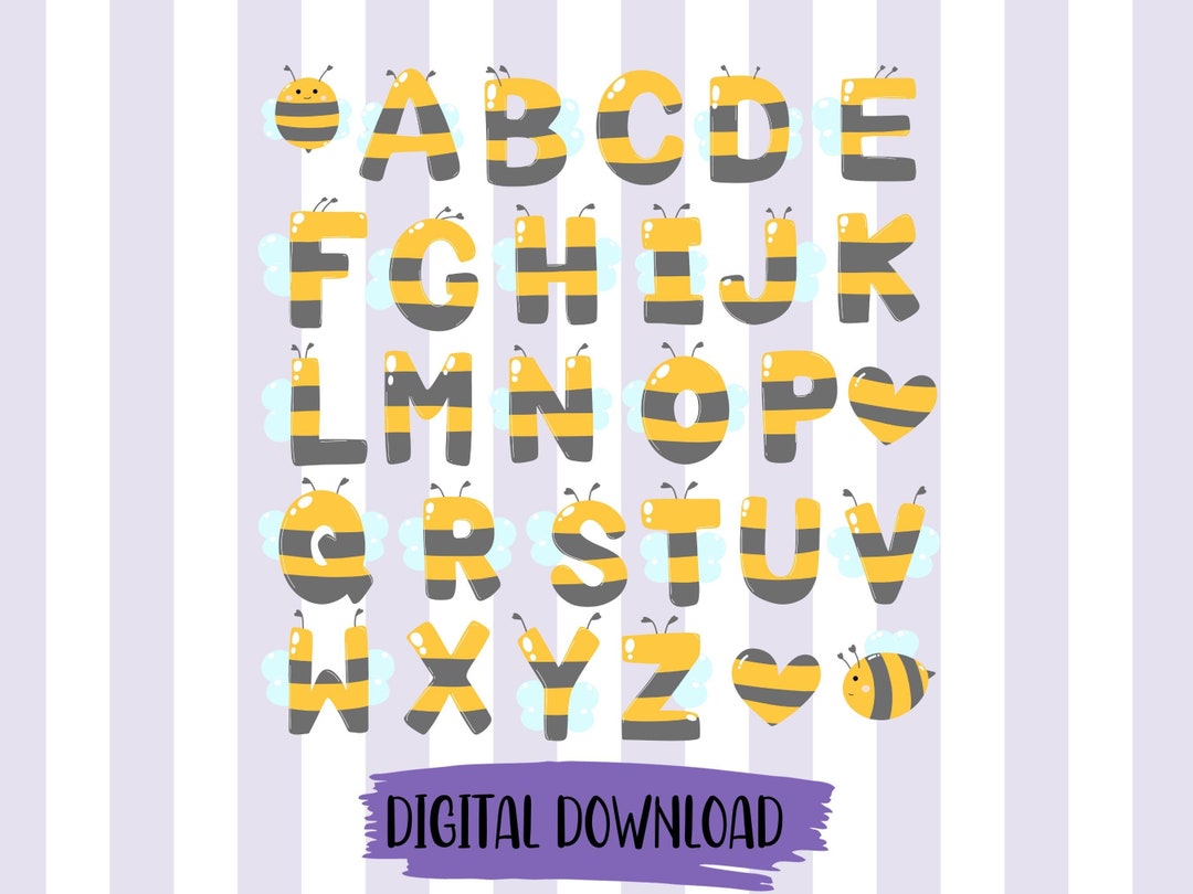 Bee Alphabet Png Teacher Bee Alphabet Png Teacher Learning Kindergarten ...