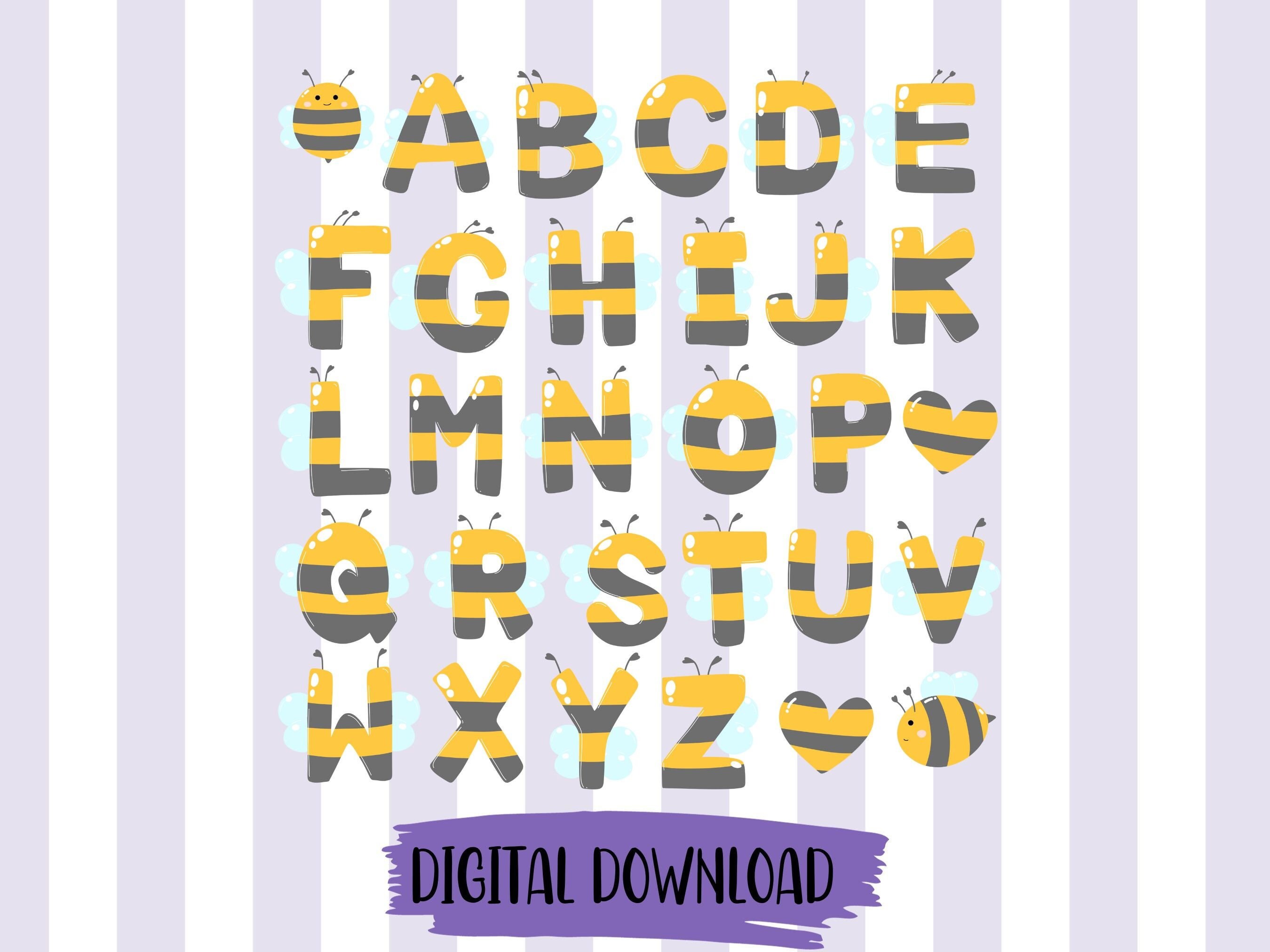 Bee Alphabet Png Teacher Bee Alphabet Png Teacher Learning Kindergarten ...