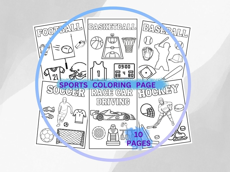 Sports Coloring Pages Sports PDF Sports Printables Sports Activity ...