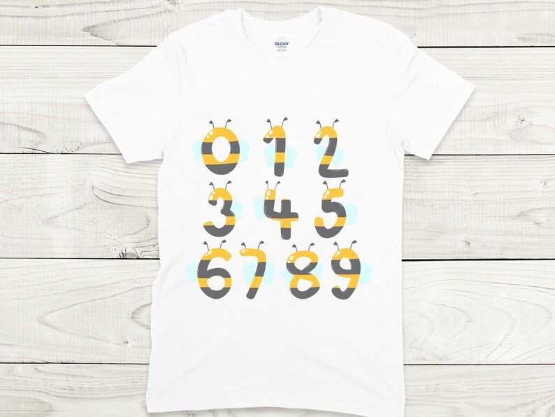 Bee Numbers Png Bee Numbers Svg Bee Learning Png Kindergarten Png Kids ...