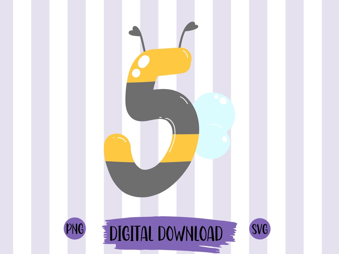 Bee Numbers Png Bee Numbers Svg Bee Learning Png Kindergarten Png Kids ...