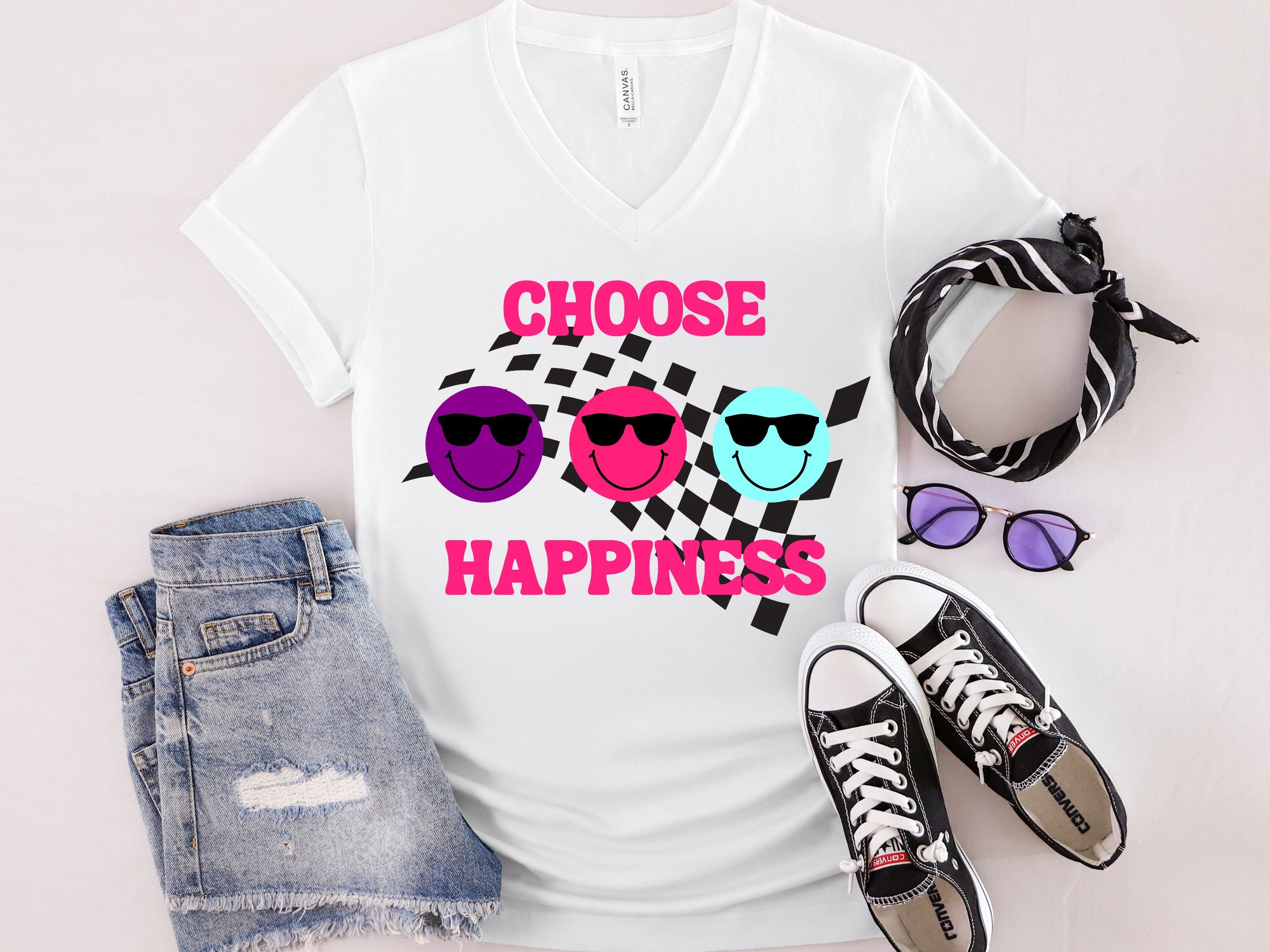 Choose Happiness Png Happy Smiley Face Png Checkered Smiley Face Png ...