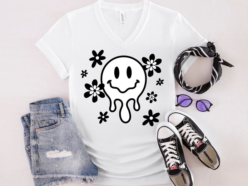 Smiley Face Png Drippy Smiley Face Png Melting Smiley Face Png Retro ...