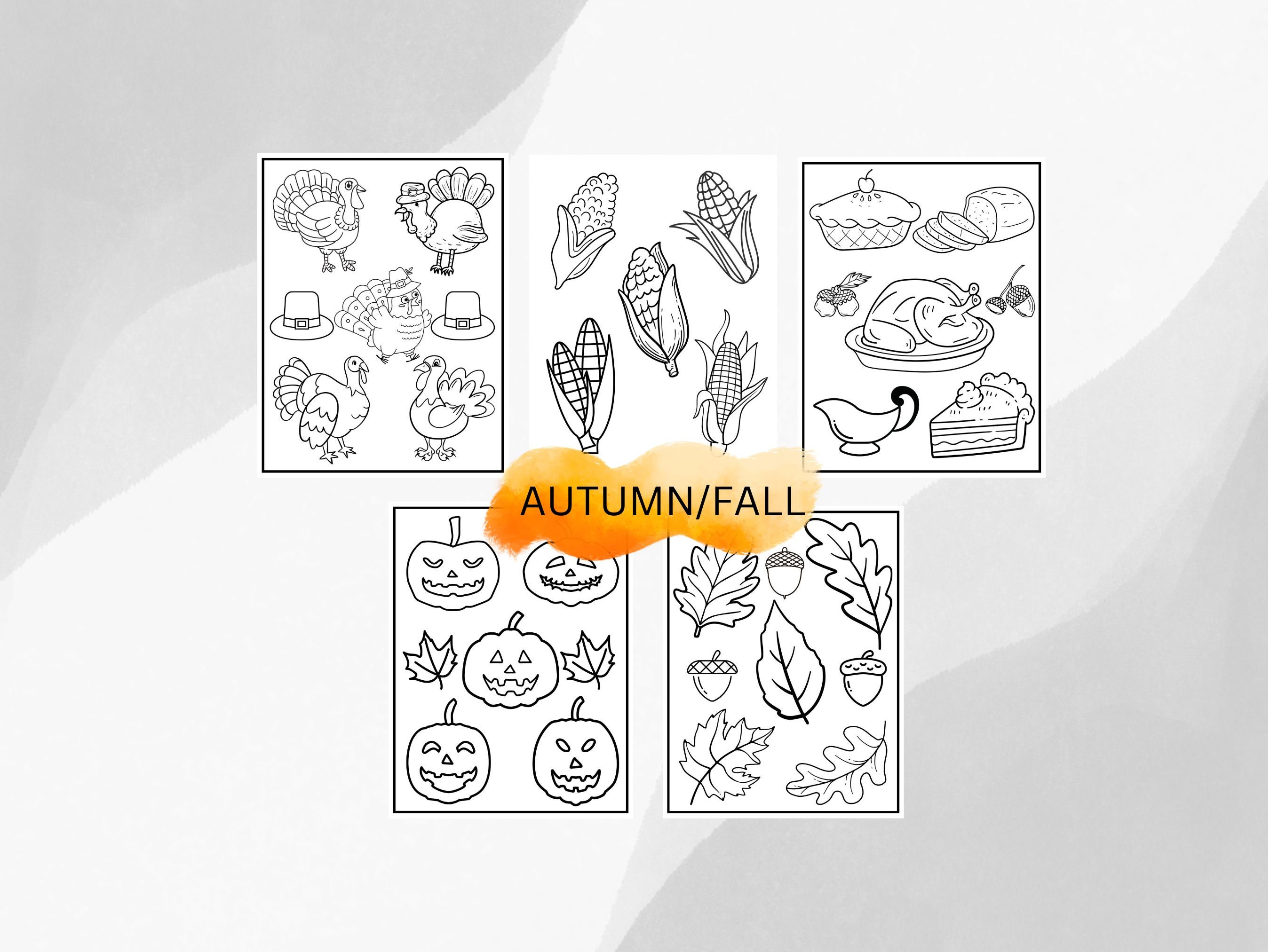 Fall Coloring Pages Autumn Coloring Pages for Kids Teacher School ...