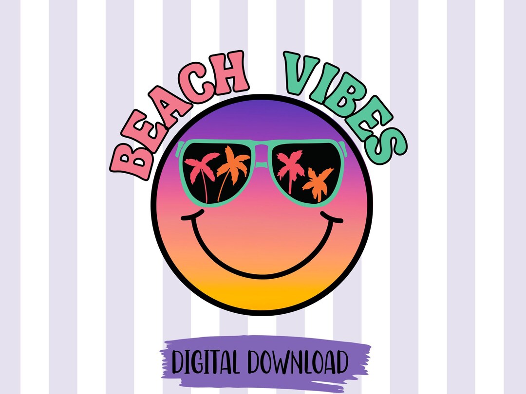 Strand Vibes png Sommer png Smiley png Smiley Gesicht png Sommer Smiley ...