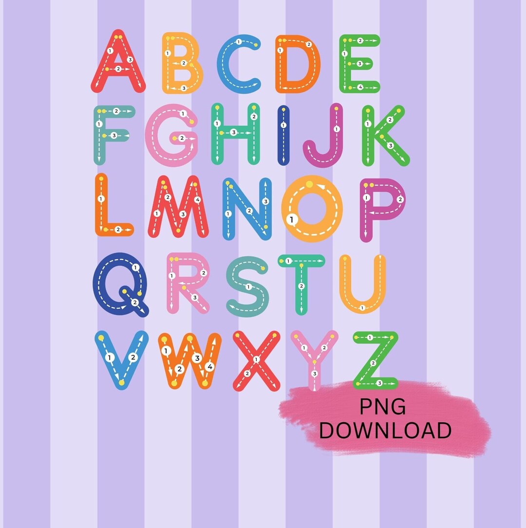 Alphabet Letters Png Learning Letters Alphabet Png School - Etsy Canada