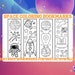 Space Printable Coloring Bookmarks Astronaut Spaceship Alien Bookmark ...