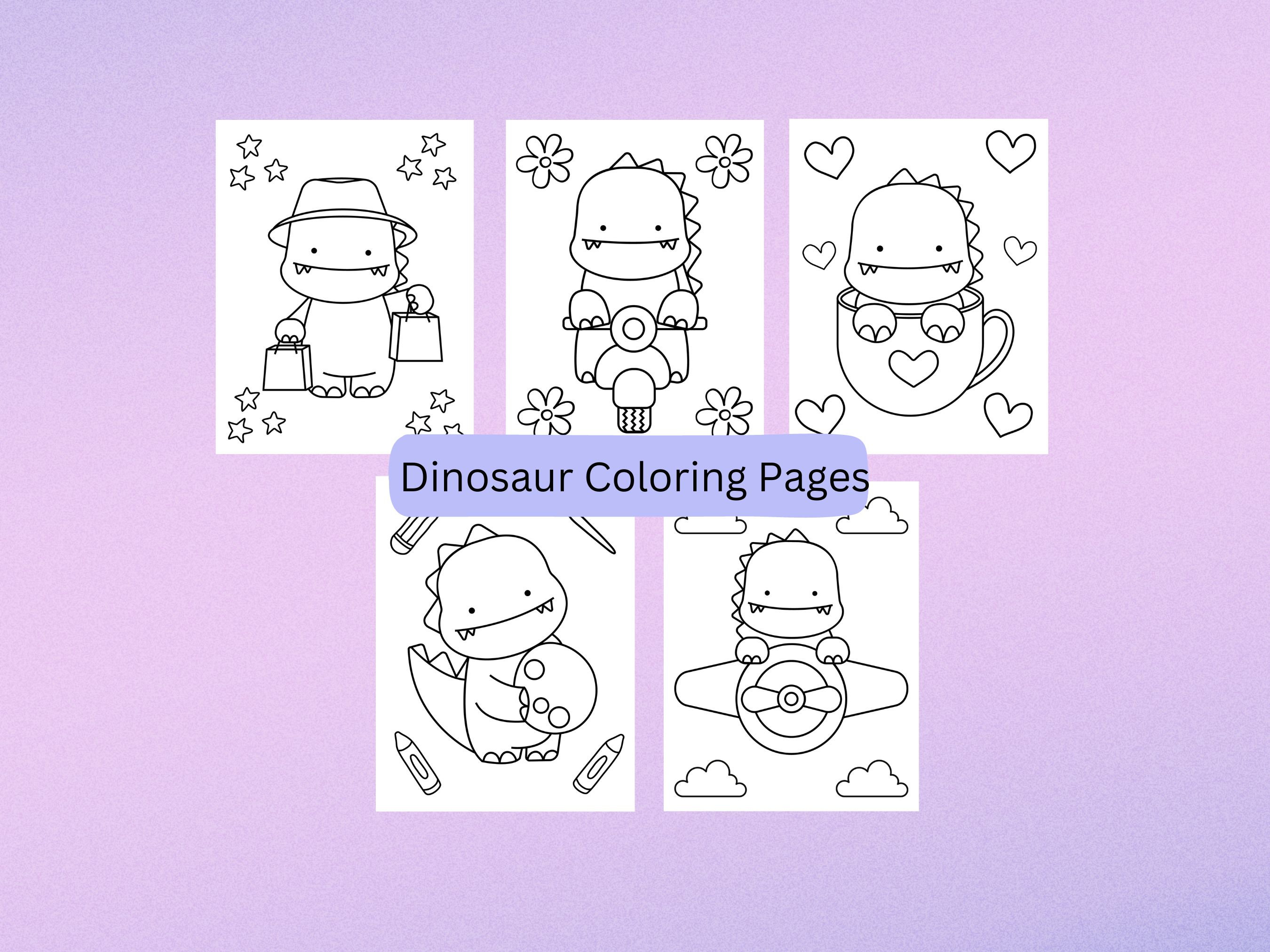 Dinosaur Coloring Pages Baby Dinosaur Printables Dinosaur Games ...