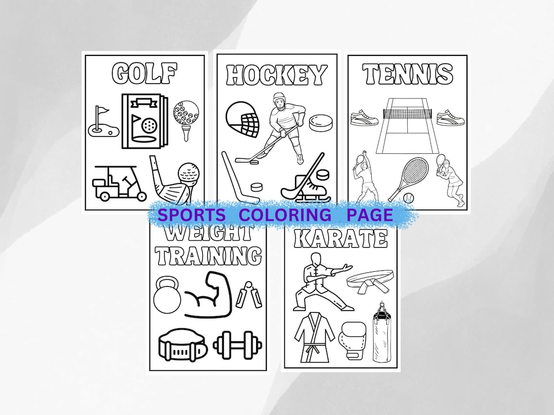 Sports Coloring Pages Sports PDF Sports Printables Sports Activity ...