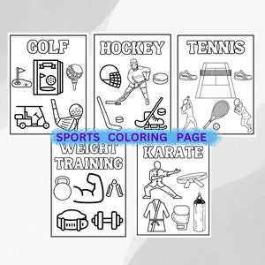 Sports Coloring Pages Sports PDF Sports Printables Sports Activity ...