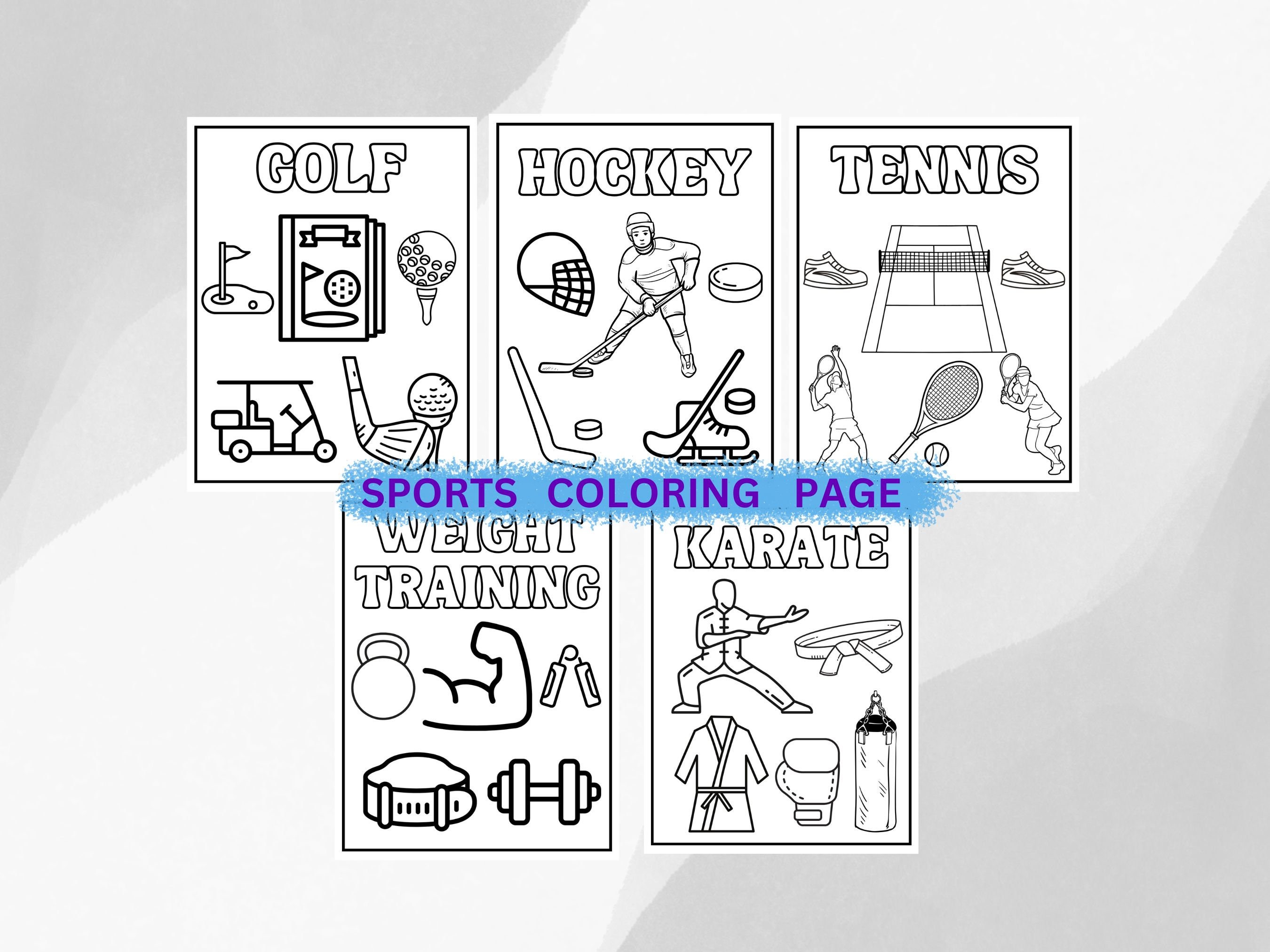 Sports Coloring Pages Sports PDF Sports Printables Sports Activity ...