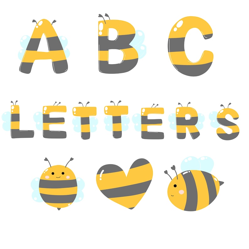 Bee Alphabet Png Teacher Bee Alphabet Png Teacher Learning Kindergarten ...