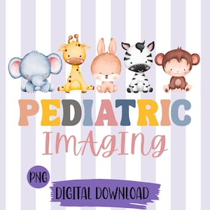 Pediatric Imaging With Baby Animals PNG File (digital Download) - Etsy
