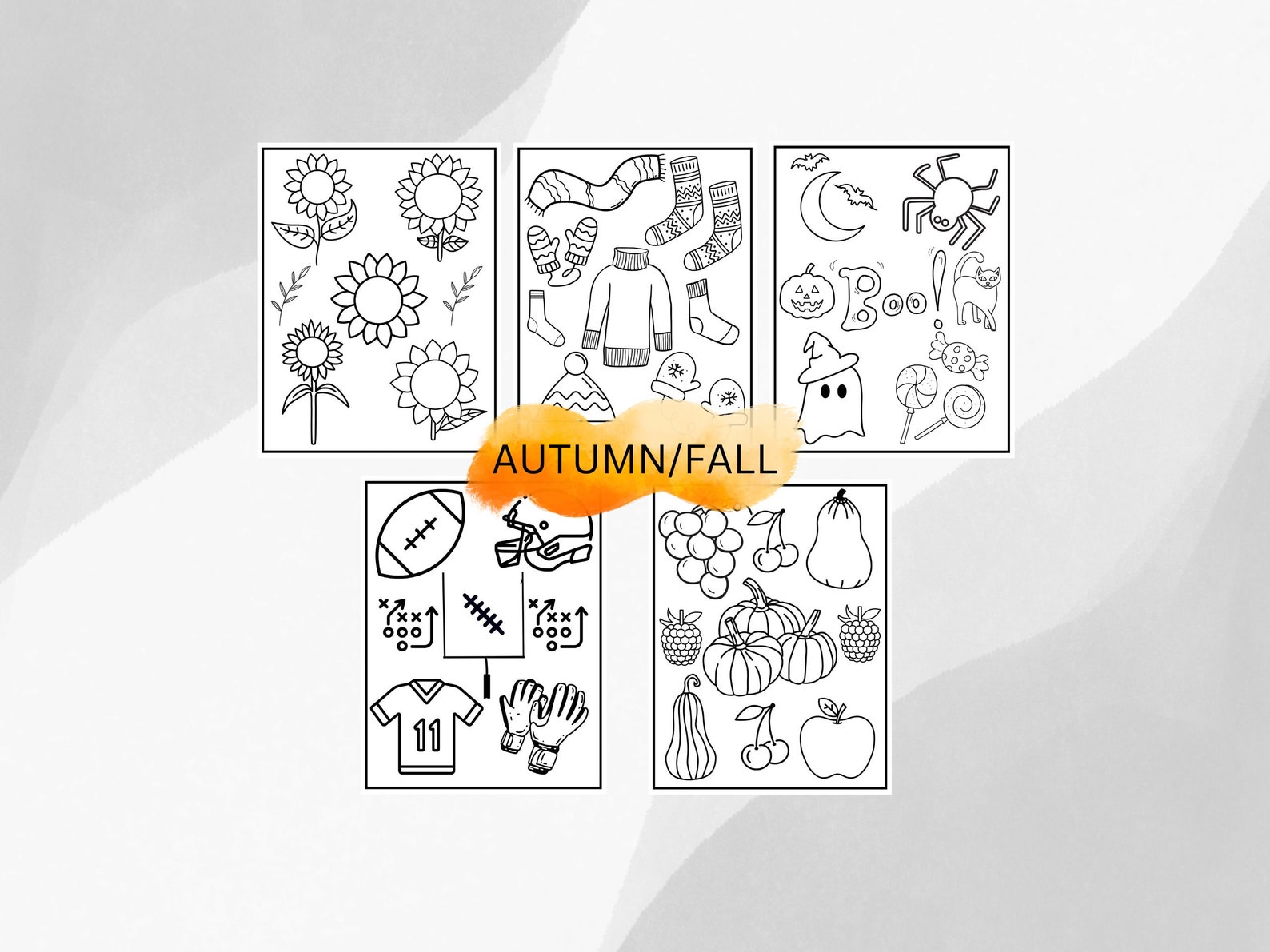 Fall Coloring Pages Autumn Coloring Pages for Kids Teacher School ...