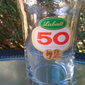 Labatt 50 Beer Glasses, 20 Ounces, Set of Two - Etsy
