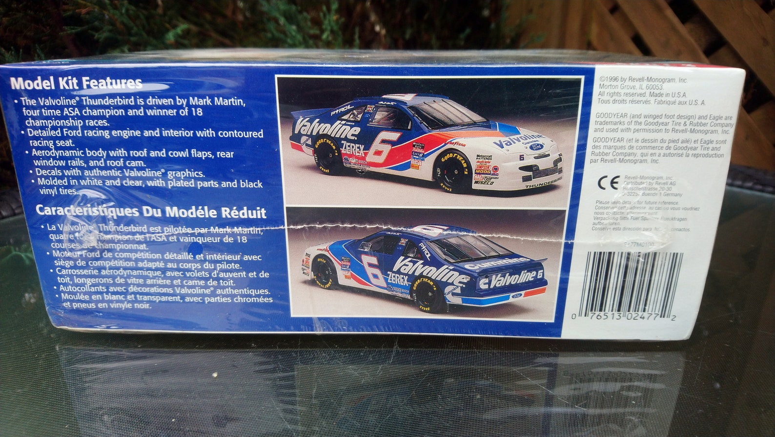 Monogram Plastic Model Kit, No. 6 Valvoline Thunderbird, 1/24 Scale ...