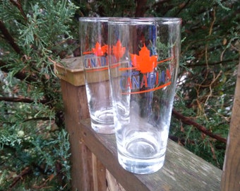 Molson Canadian Beer Glass, Pint Glass, Embossed John Molson Signature ...