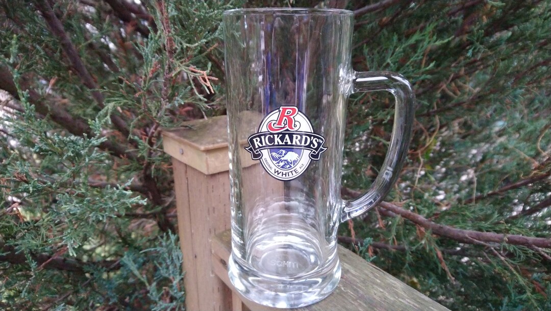 Richard's White, Beer Glass, .5 Litre Beer Mug, Barware Glass, Drinking ...