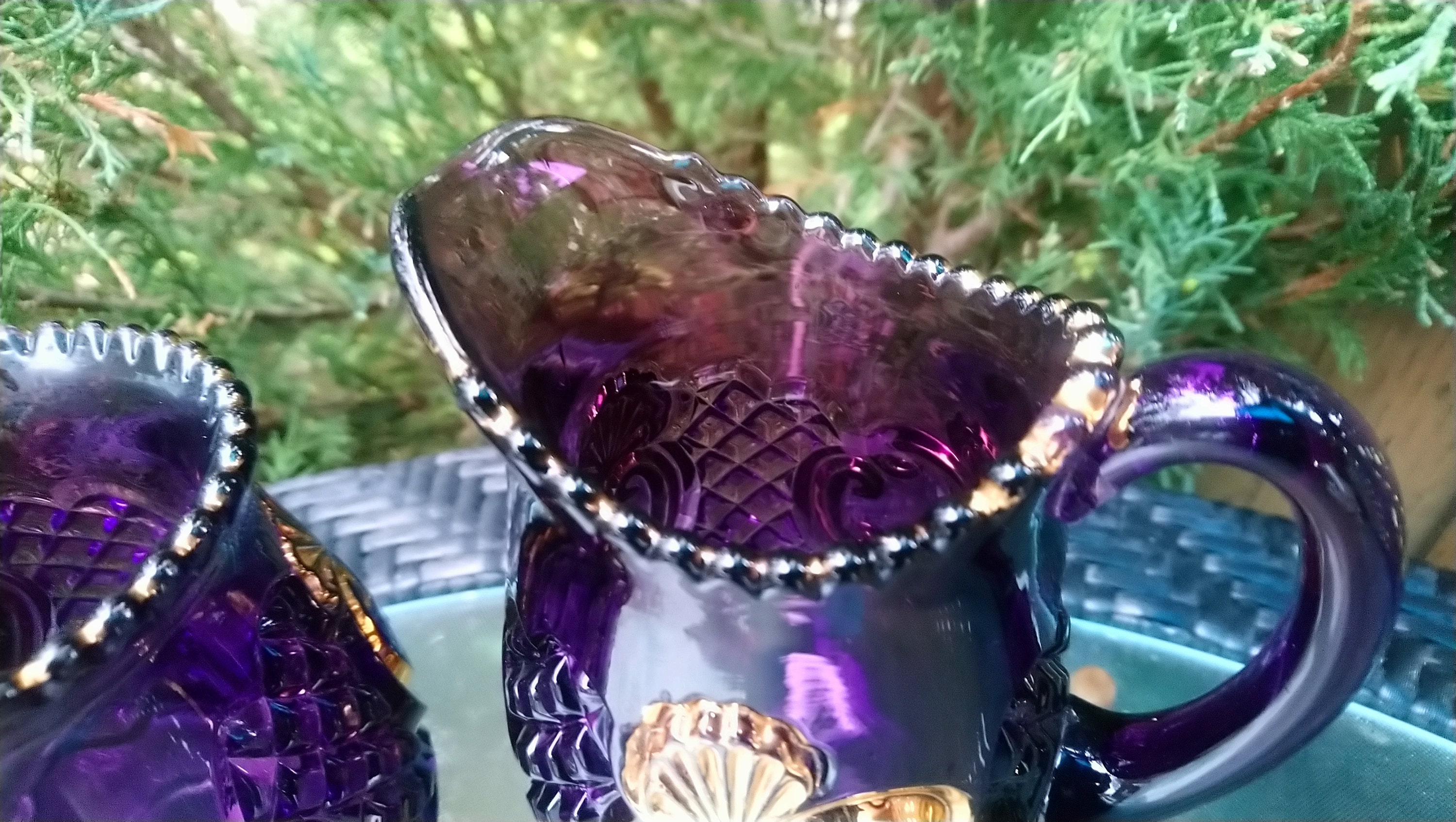 Antique EAPG Riverside Glass Croesus Amethyst 1897-1904 Sugar - Etsy