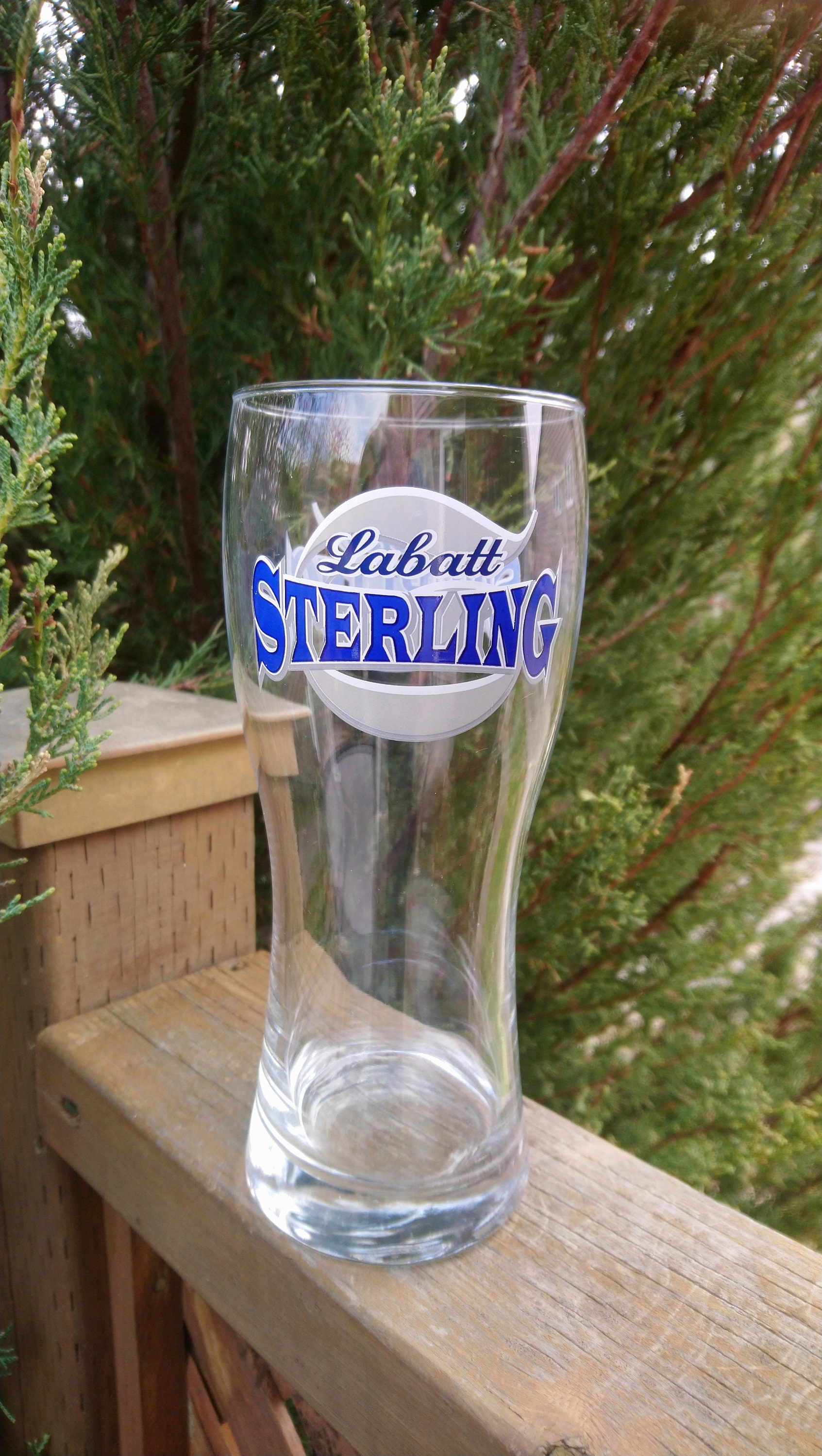 Labatt Sterling Beer Glass, Barware Glass, Belgian Owned, Canadian ...