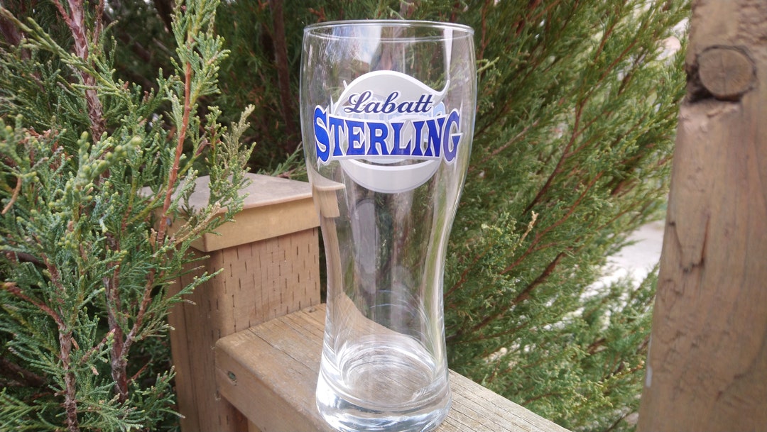 Labatt Sterling Beer Glass, Barware Glass, Belgian Owned, Canadian ...