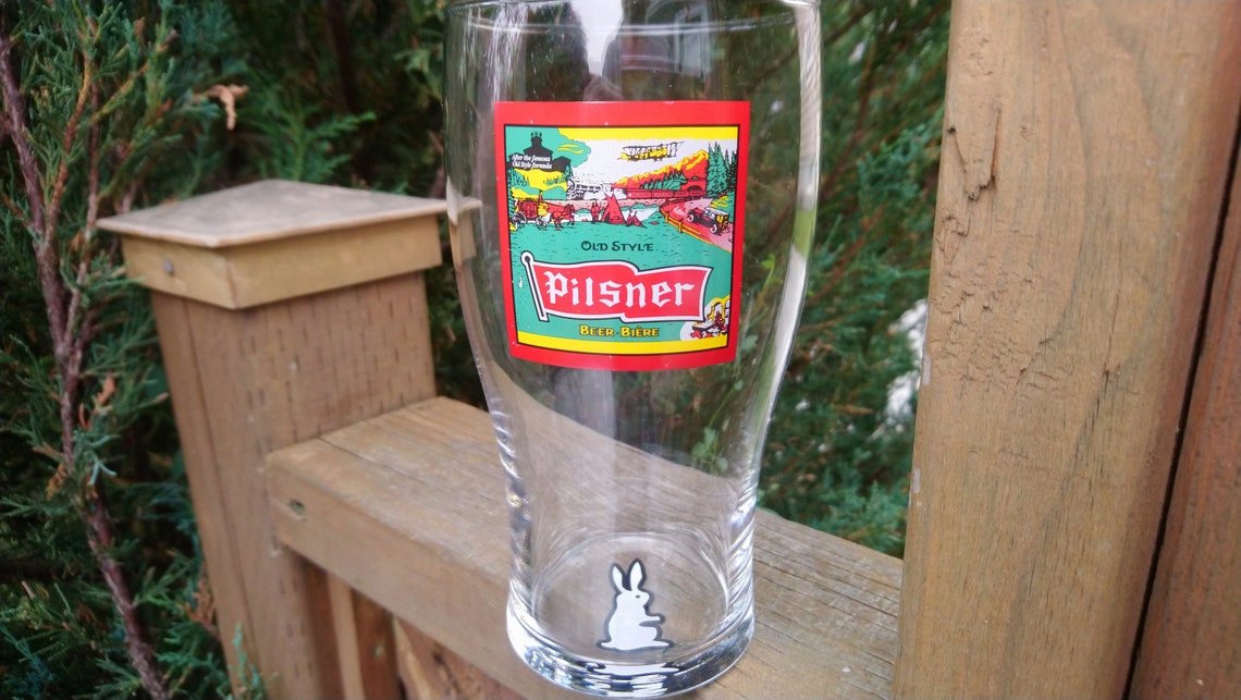 Old Style Pilsner Bunny Glass Brewed In Canada Owned By | Etsy