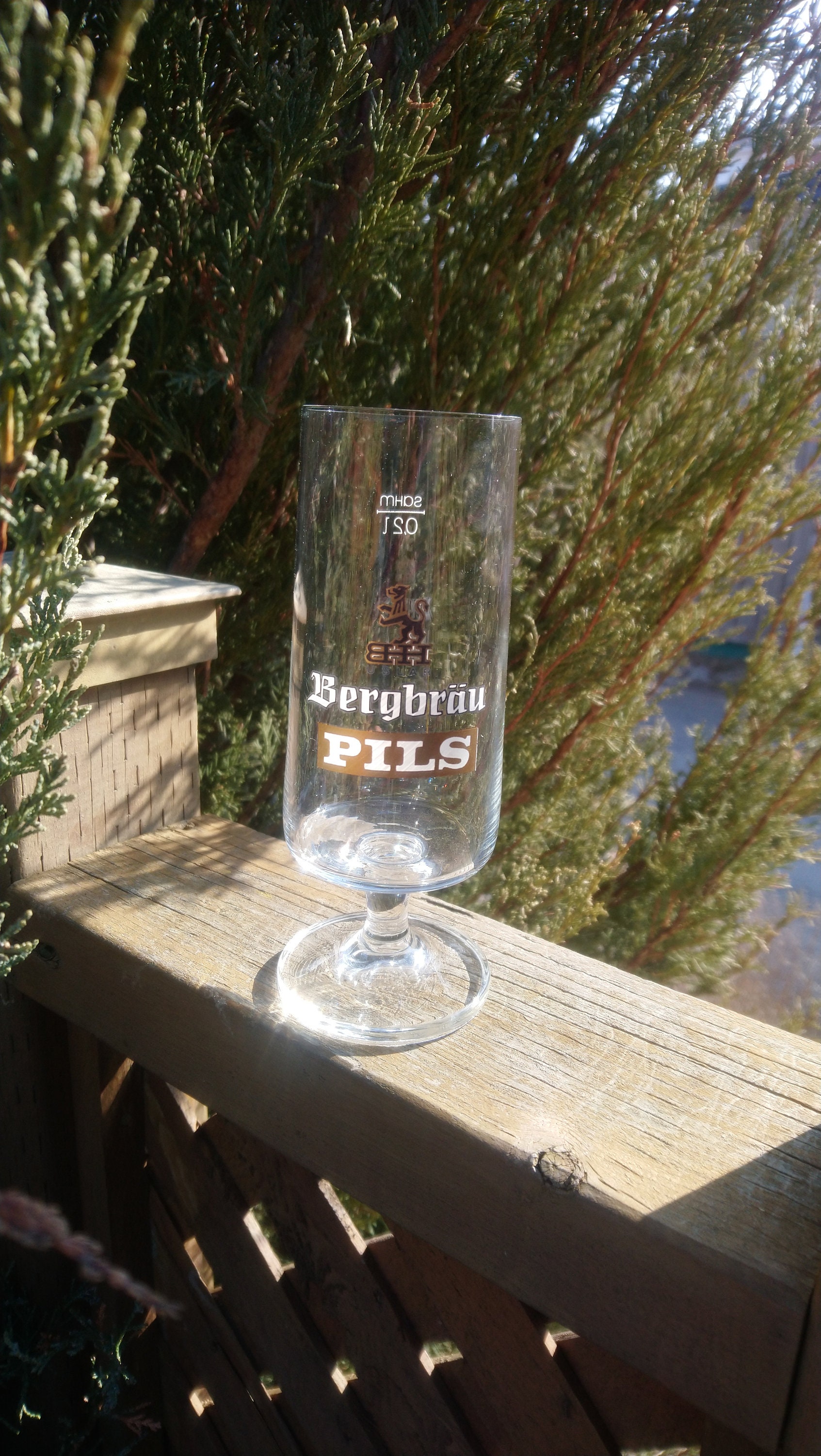 Vintage Bergbrau Pils Collectible Stemmed Uslar, Germany Beer Glass ...