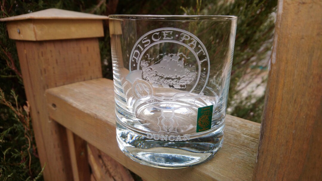 Duncan Clan Crest Crystal Whisky Tumbler Glass, Glass Made by Collins ...