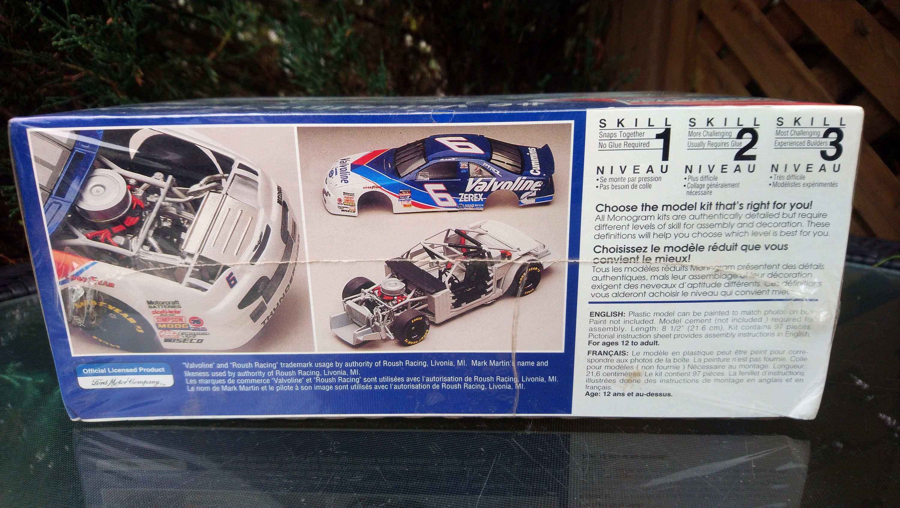Monogram Plastic Model Kit, No. 6 Valvoline Thunderbird, 1/24 Scale ...