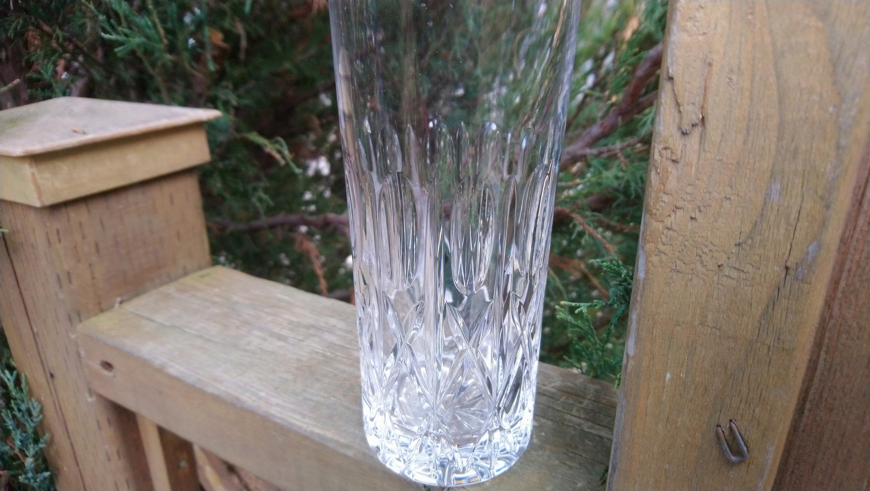Lead Crystal Water Glasses,set of Four, Heavy Crystal Barware Highball ...
