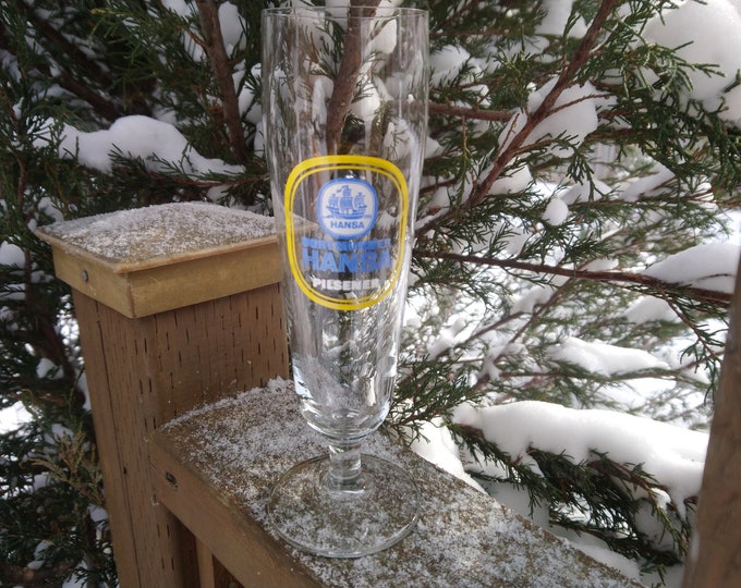 Vintage Dortmunder Hansa Pilsener Collectible German Stemmed Beer Glass ...