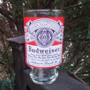 Budweiser Lager Beer Glass, Large, 32 Ounces - Etsy