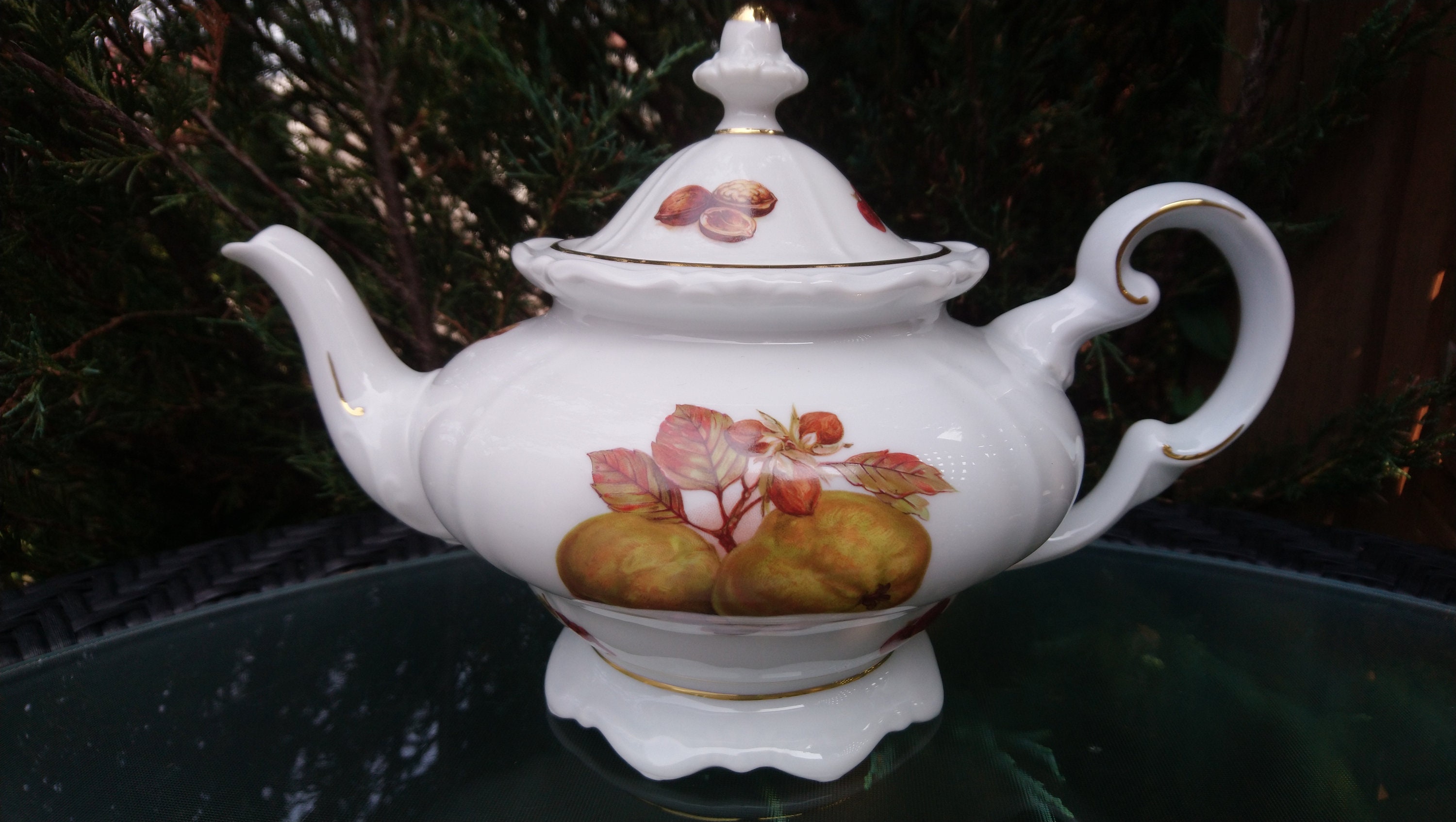 Weimar Porzellan Made in Germany Large Fruit and Nut Teapot - Etsy Canada