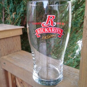 Rickard's "a Shade Different" Beer Glass, Owned by Molson Coors ...