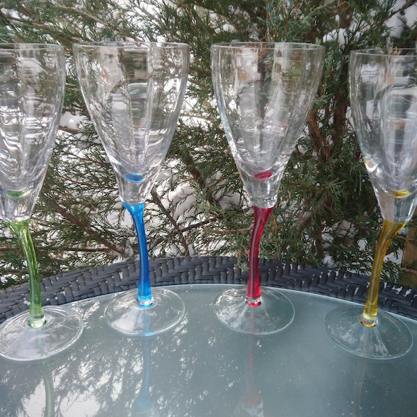 Colored Stemware - Etsy