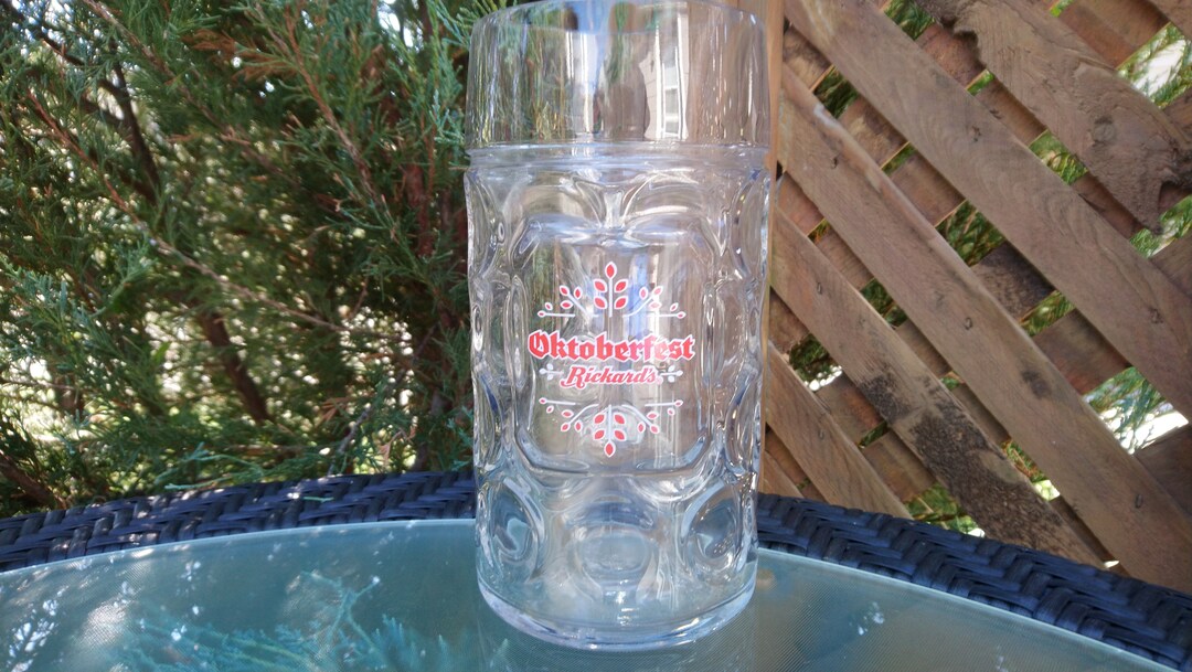 Rickard's Oktoberfest Large 1L Drinking Glass Mug, Beer Glass, Beer Mug ...