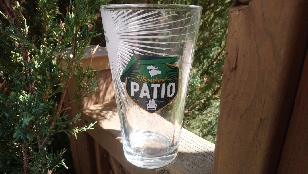 Vintage Moosehead Canadian Beer Patio Glass, Barware Glass, Moosehead ...