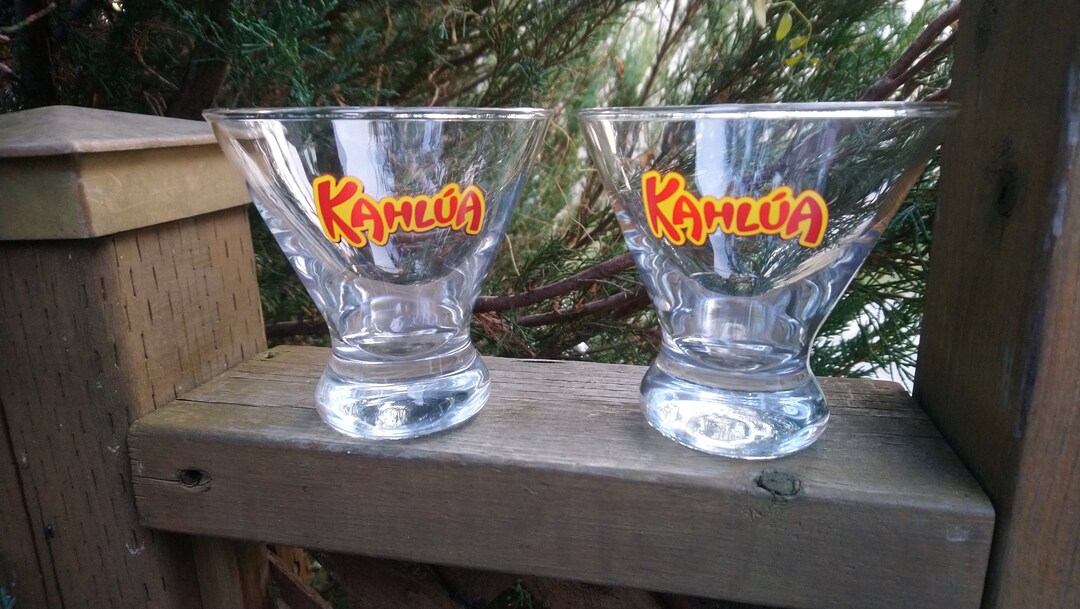 Kahlua, Set of Two Liquor Glasses, Coffee Liqueur Glasses, Made in ...