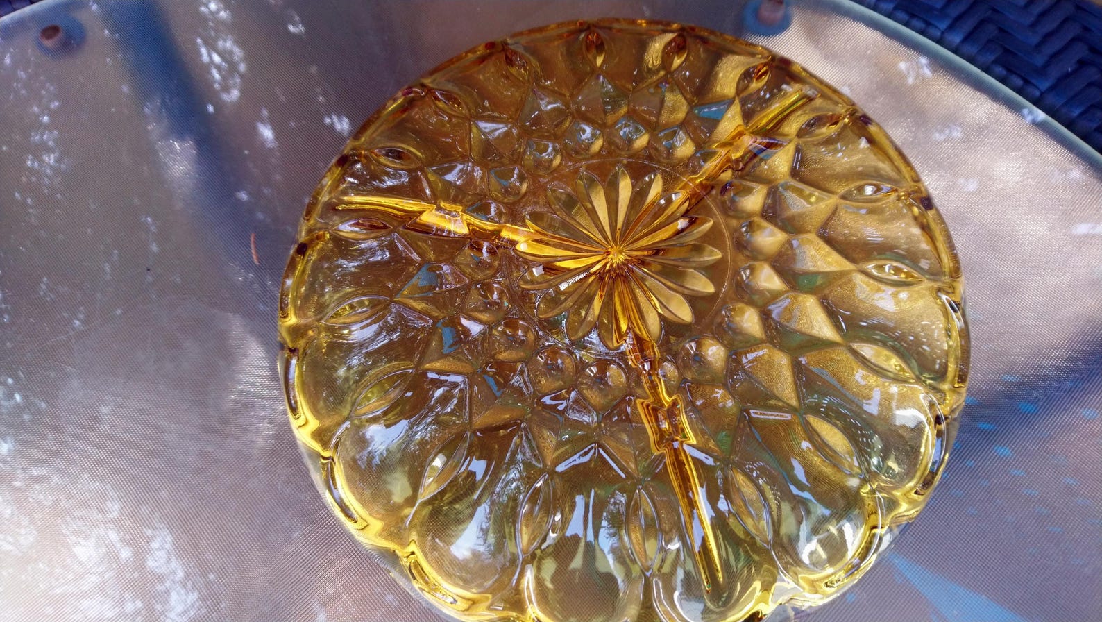 Anchor Hocking Glass Divided Dish, Fairfield Pattern, Vintage Glassware ...