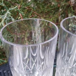 Lead Crystal Water Glasses,set of Four, Heavy Crystal Barware Highball ...