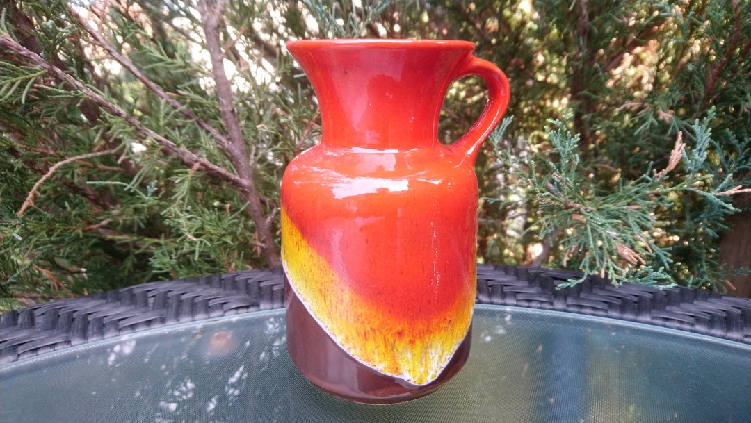 Jasba Keramik West German Pottery Collectible Mid Century Vase or Jug ...