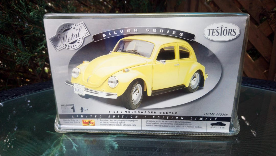 Maisto Made for Testor, Metal 1/24 Scale Model Kit, Volkswagen Beetle ...