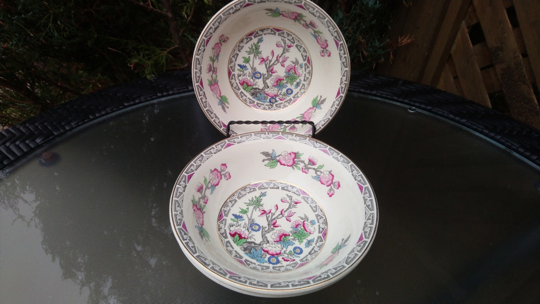 J&G Meakin, Indian Tree Pattern, Set of Three Cereal Bowls, Multi ...