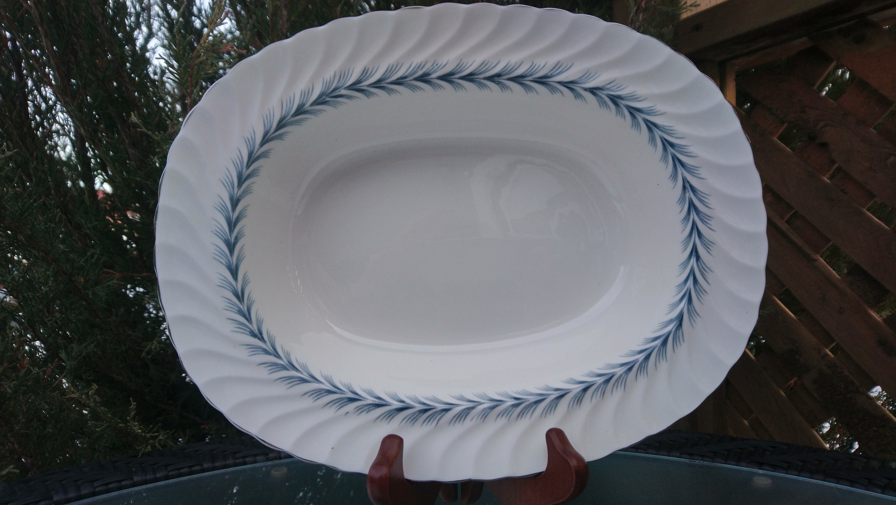 Aynsley "mayfair" Pattern Oval Vegetable Serving Bowl, Dish, Platinum ...